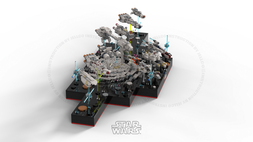 Lego Moc Micro Diorama Rebel Alliance Fleet 2023 By Jellco