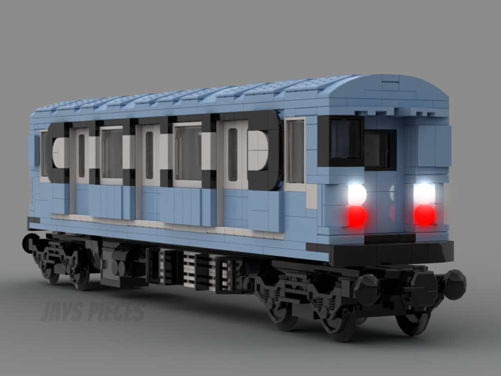 LEGO MOC LEGO Custom R33 World's Fair Bluebird Subway Train MOC by Jays ...