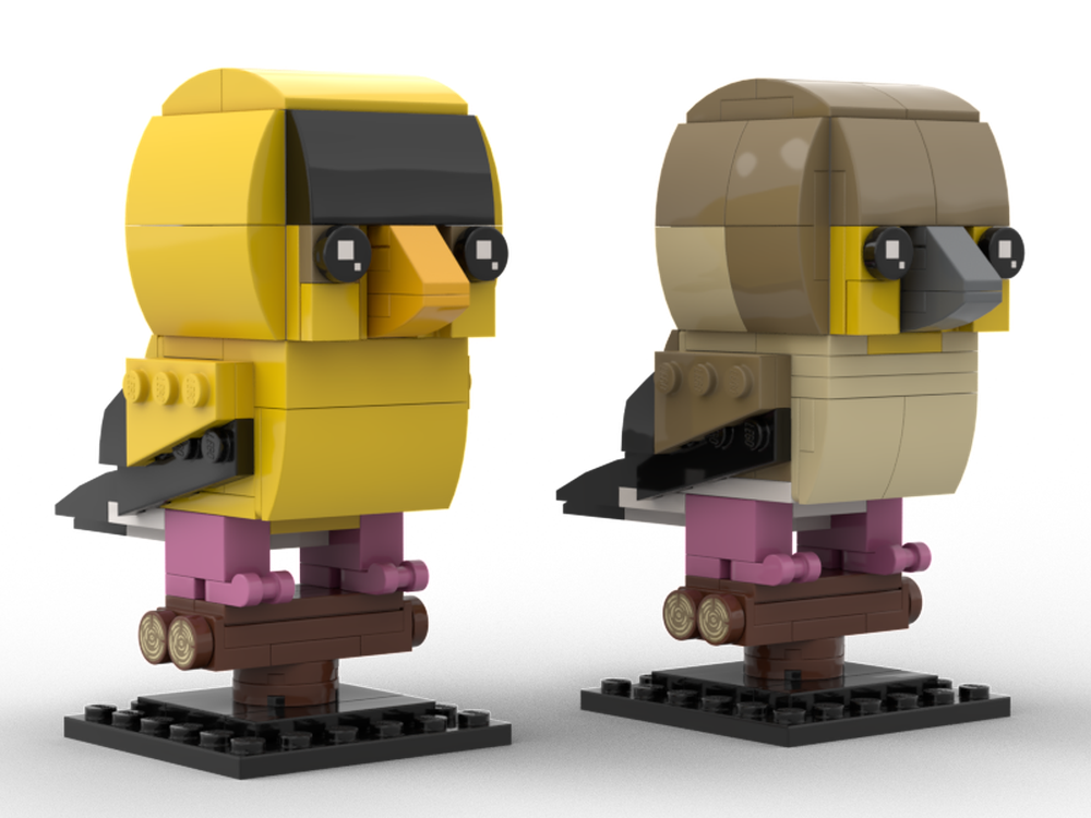 LEGO MOC American Goldfinches: Birdheadz by OrchardBuilds | Rebrickable ...