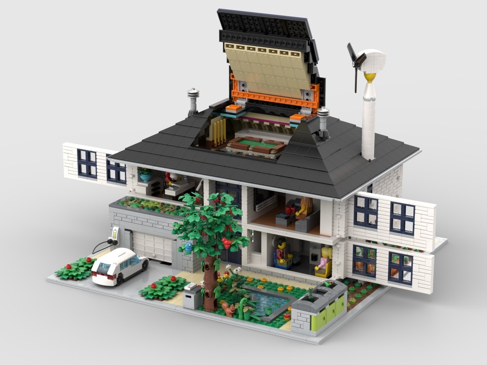 Lego Moc Sustainable Villa By Ubertoyseu Rebrickable Build With Lego