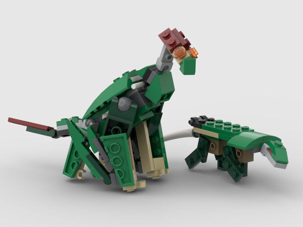 LEGO MOC 31058 Plumed Dragon (Amphipteryx kukulkanis) and Ornate Golden ...