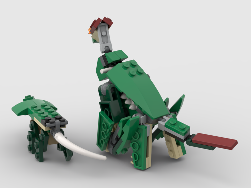 LEGO MOC 31058 Plumed Dragon (Amphipteryx kukulkanis) and Ornate Golden ...
