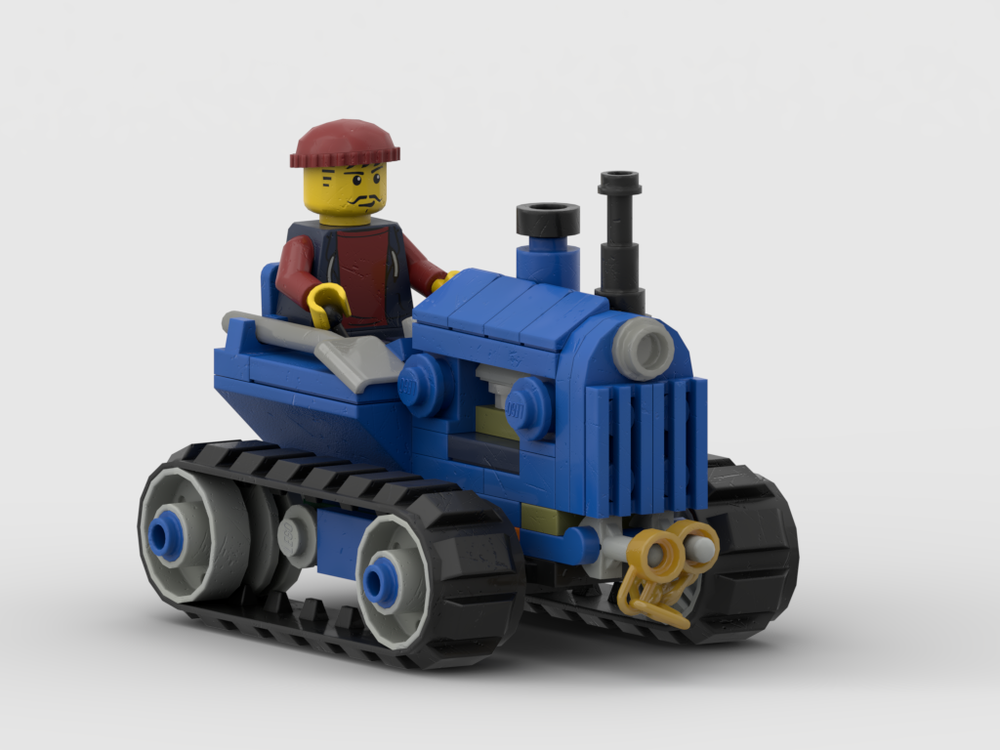 LEGO MOC old tracked tractor by fuz | Rebrickable - Build with LEGO