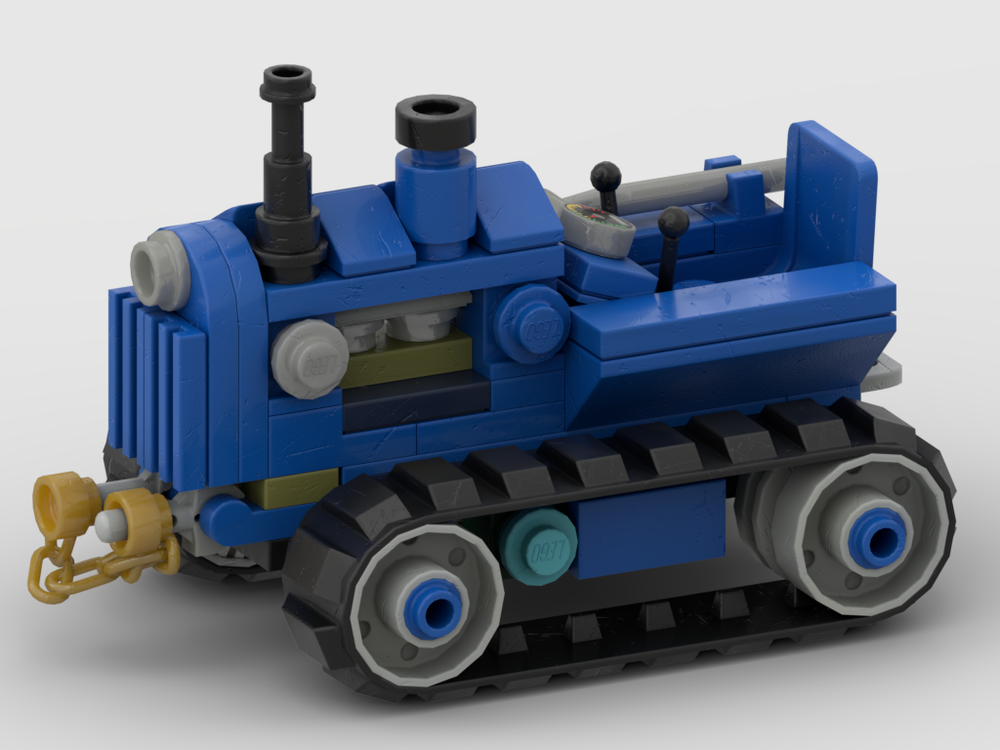 LEGO MOC old tracked tractor by fuz | Rebrickable - Build with LEGO