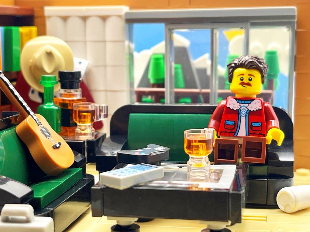 Lego Moc Cabin Den Diorama By Ibrickeditup Rebrickable Build With Lego