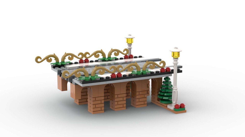 LEGO MOC Christmas railway viaduct - module by Vinci_strange ...