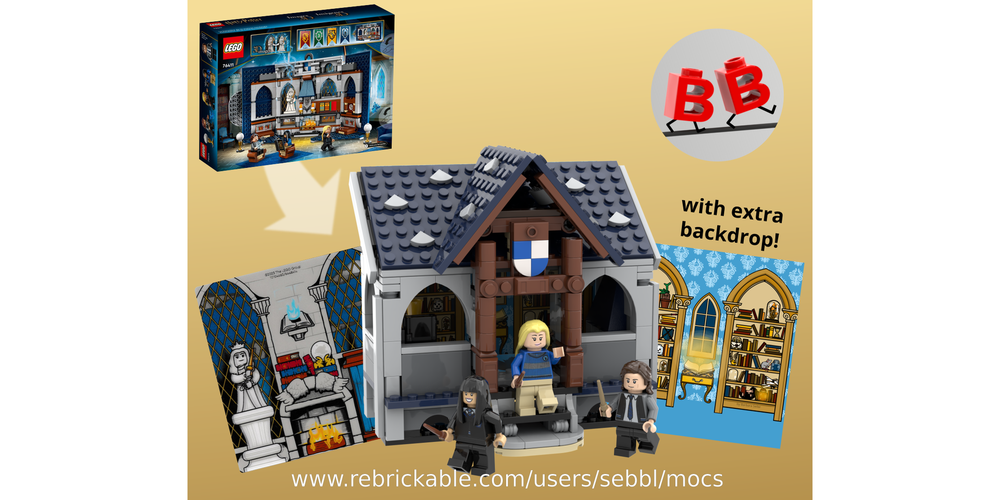 LEGO MOC 76411: Raven Clubhouse with interchangeable Backdrop - 100% ...