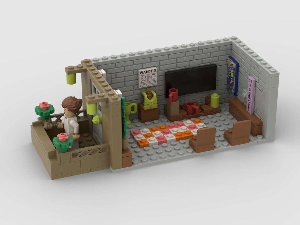 LEGO MOC Apartment with balcony by Txizu | Rebrickable - Build with LEGO