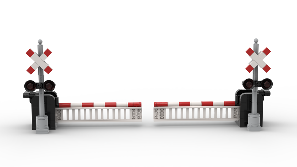 Lego Moc Railroad Crossing Signals Signaux De Croisement De Chemin De