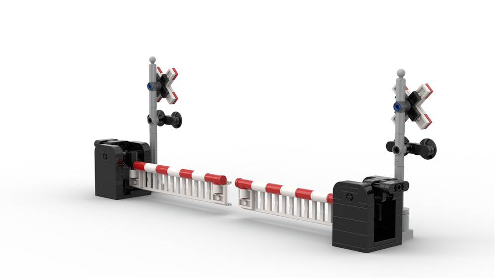 Lego Moc Railroad Crossing Signals Signaux De Croisement De Chemin De