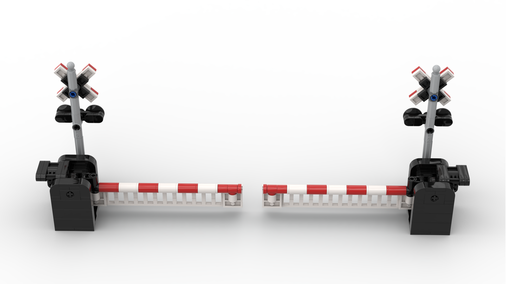 Lego Moc Railroad Crossing Signals Signaux De Croisement De Chemin De
