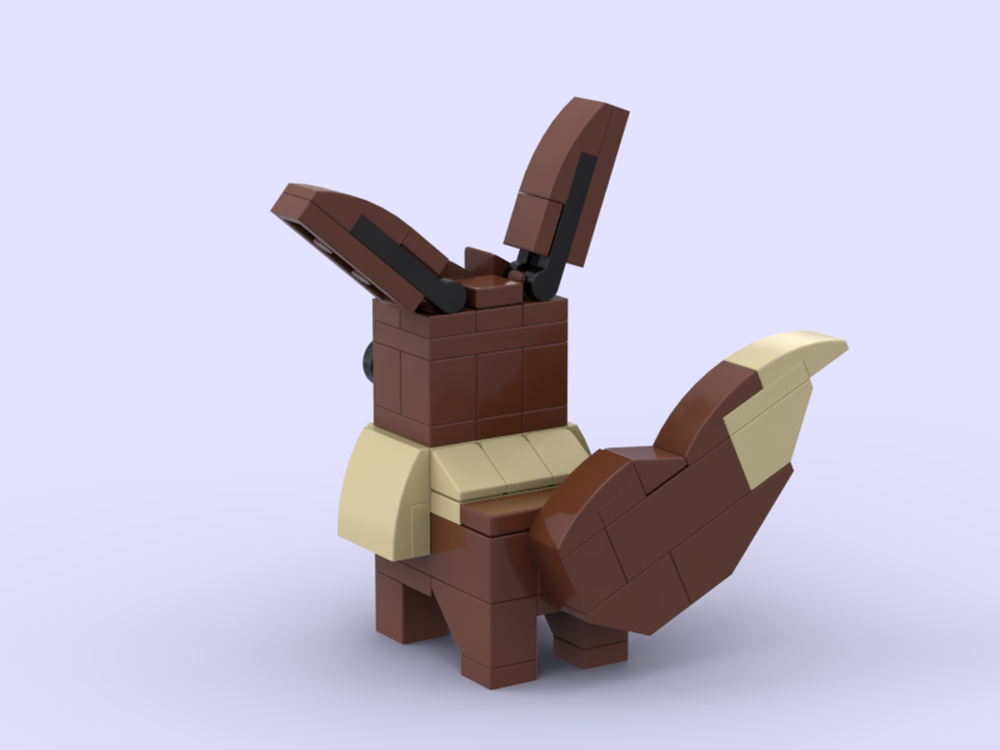 Lego Moc Eevee Pokémon By Amybricks Rebrickable Build With Lego