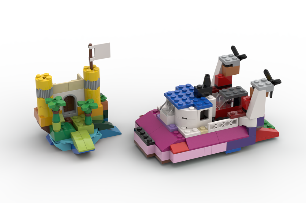 Lego Moc 10692 Hovercraft Island Ferry By Nequmodiva Rebrickable