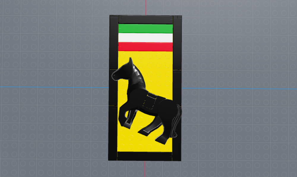 LEGO MOC Ferrari badge by DLQuin™ | Rebrickable - Build with LEGO
