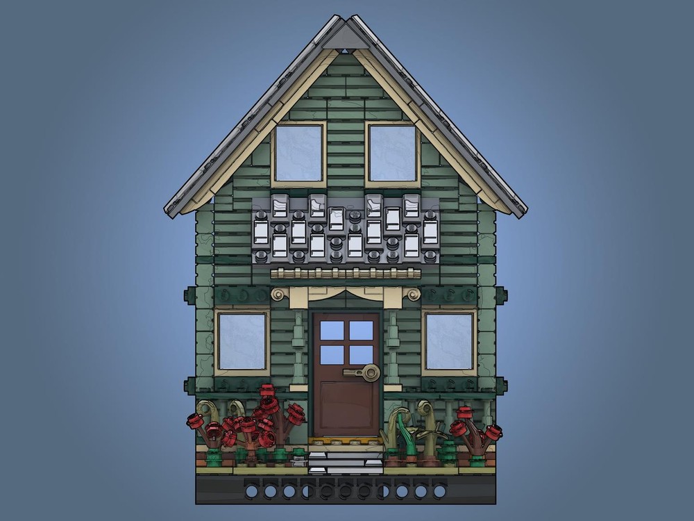 Lego Moc Suburban Modular Home 4 By Thomusbean Rebrickable Build