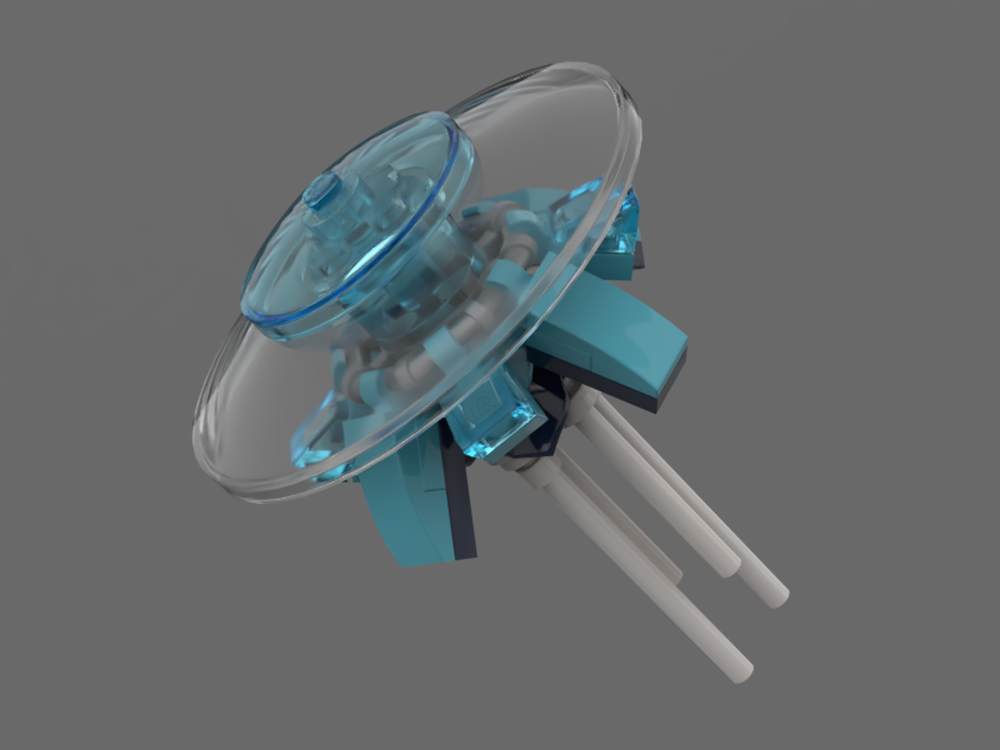 LEGO MOC Blue Medusa Large Version by OrchardBuilds | Rebrickable ...