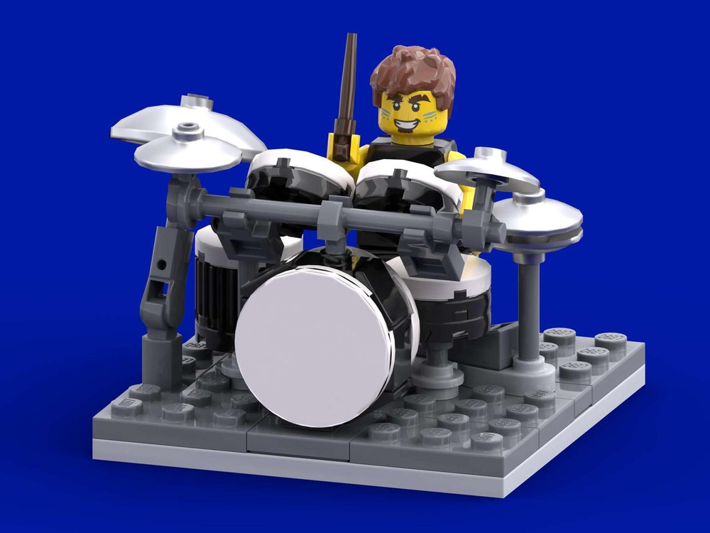 LEGO MOC Full 5-piece Drum Set by fidi70 | Rebrickable - Build with LEGO