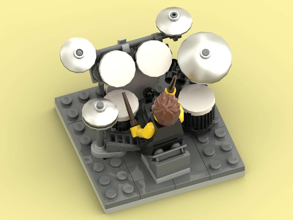 LEGO MOC Full 5-piece Drum Set by fidi70 | Rebrickable - Build with LEGO
