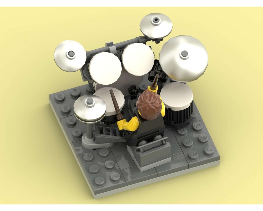 Lego Moc Full 5 Piece Drum Set By Fidi70 Rebrickable Build With Lego