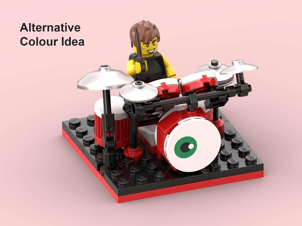 Lego Moc Full 5 Piece Drum Set By Fidi70 Rebrickable Build With Lego