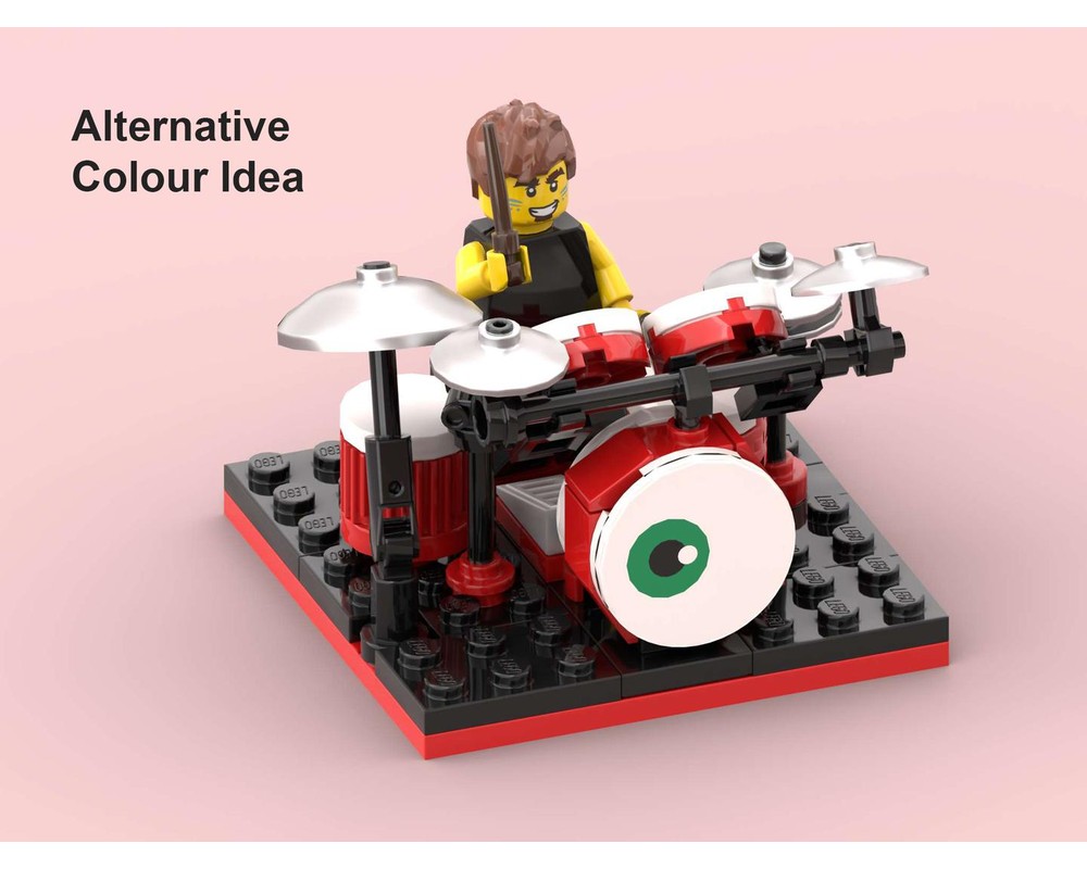 LEGO MOC Full 5-piece Drum Set by fidi70 | Rebrickable - Build with LEGO