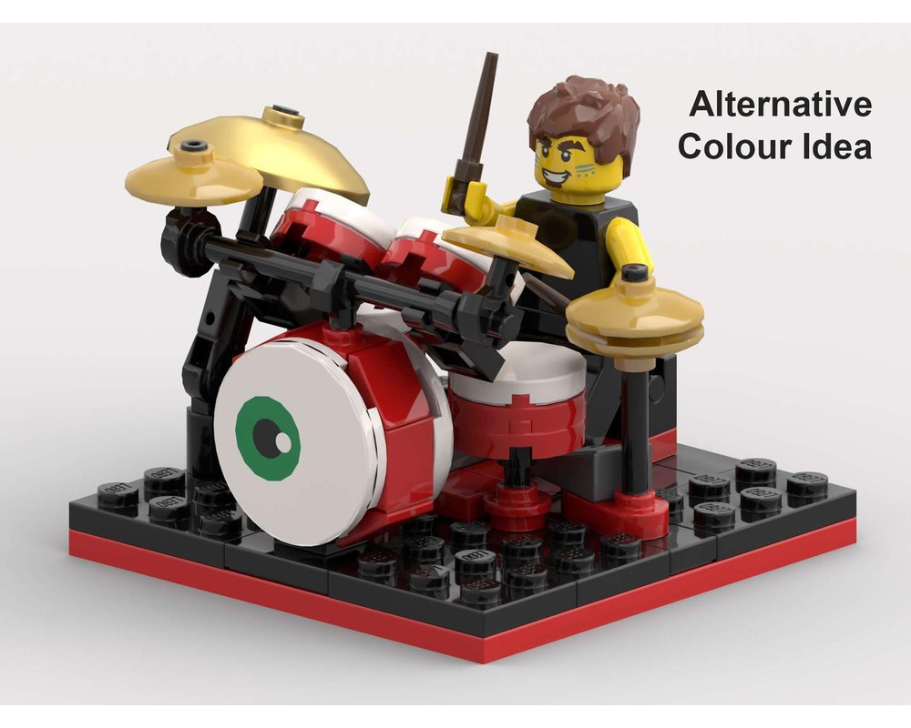 Lego Moc Full 5 Piece Drum Set By Fidi70 Rebrickable Build With Lego