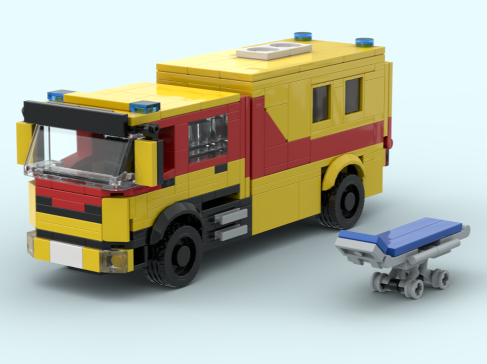 LEGO MOC Intensiv RTW Rettungsdienst Bundeswehr IVECO Emergency Truck ...