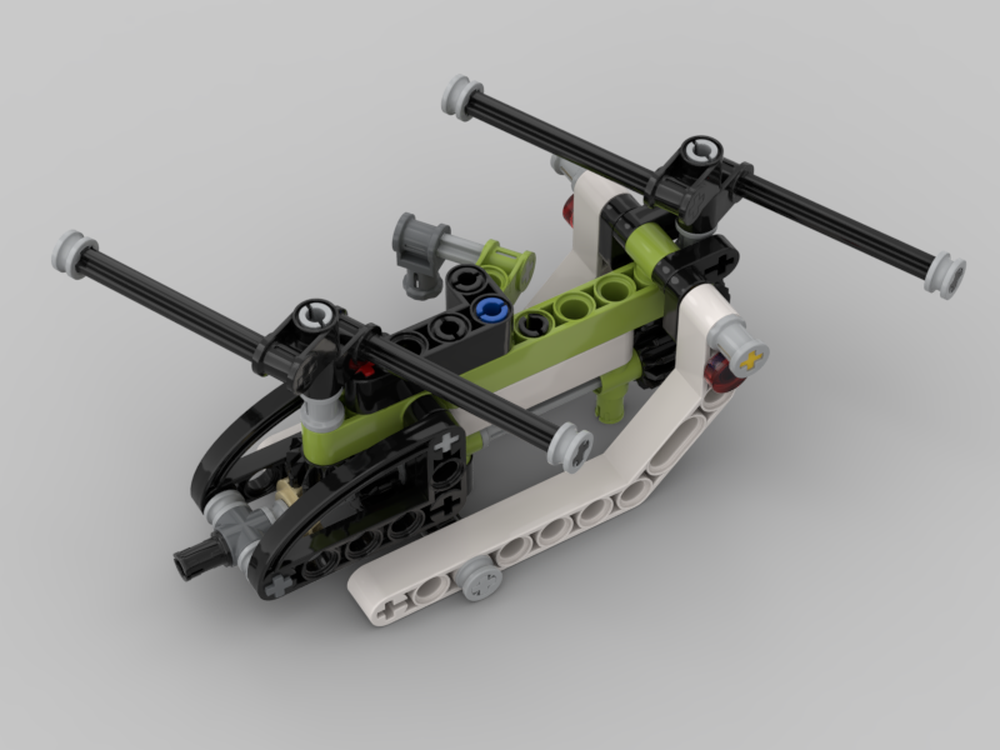 LEGO MOC Rescue helicopter with twin rotors by diddesen | Rebrickable ...