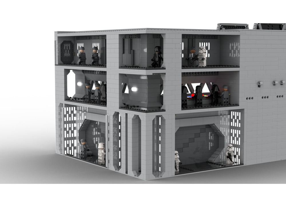 Lego Moc Sw Imperial Hangar Rogue Onedeath Star Ucs Imperial Bomber