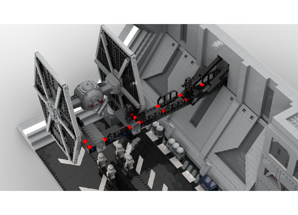 Lego Moc Sw Imperial Hangar Rogue Onedeath Star Ucs Imperial Bomber