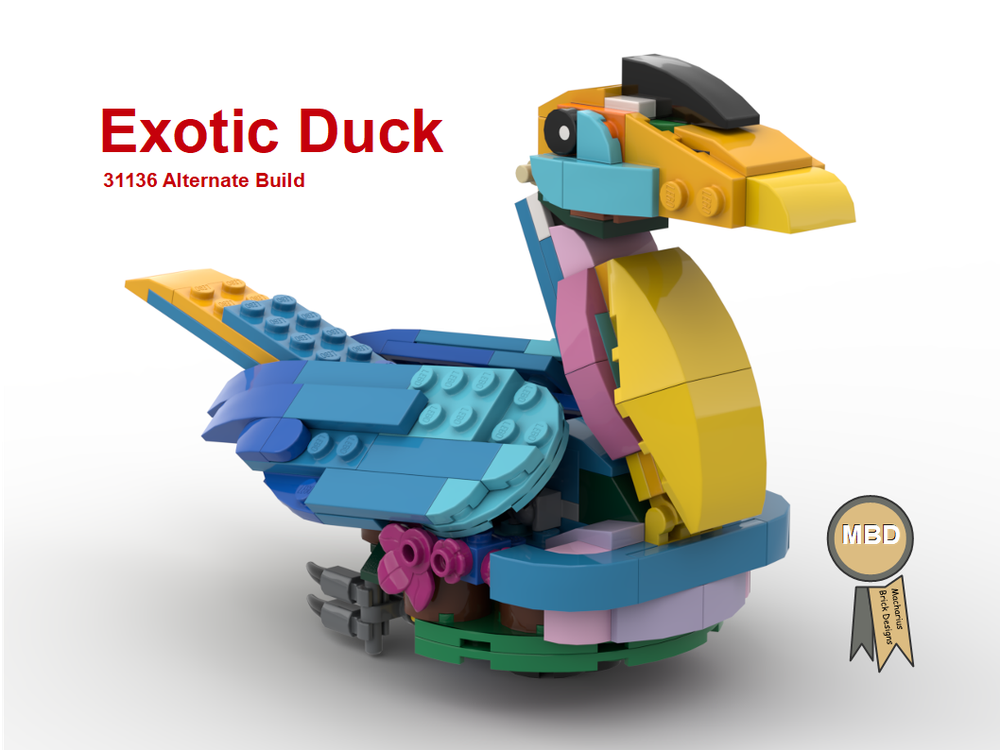 Lego Moc Exotic Duck 31136 Alternate Build By Macharius Rebrickable Build With Lego
