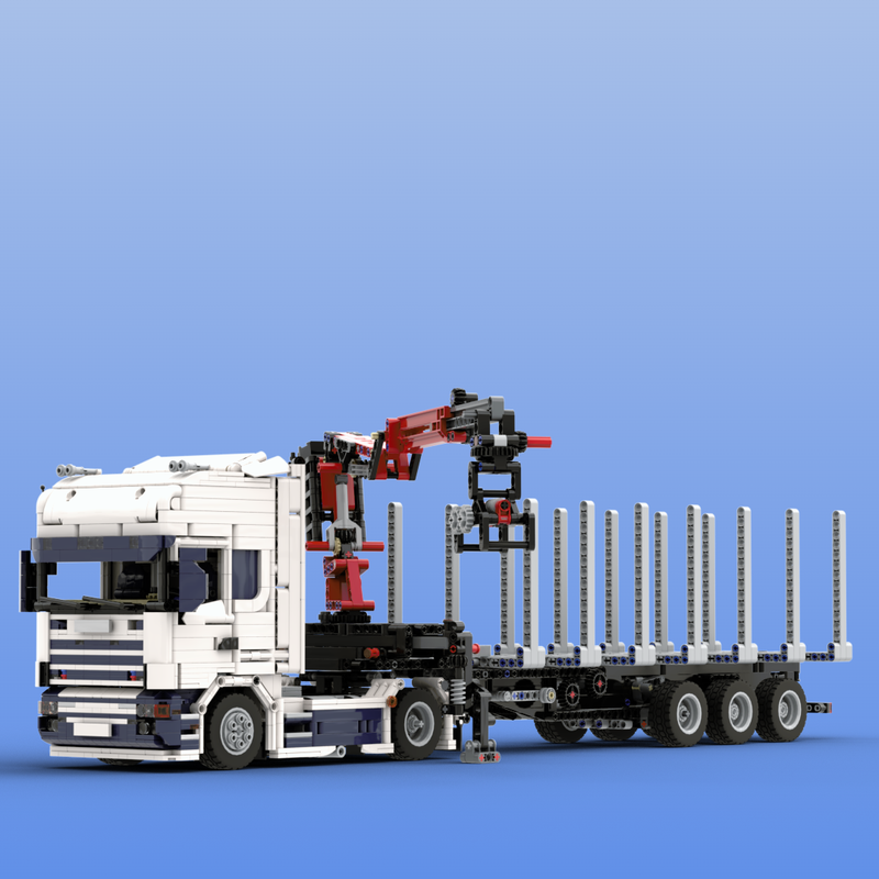 LEGO MOC Scania 164L Topline with logging trailer by OldOlneyLego ...