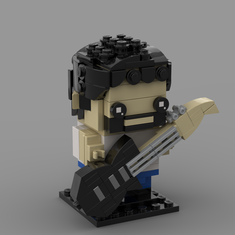 LEGO MOC Guitar Guy by birdbrickbuilds | Rebrickable - Build with LEGO