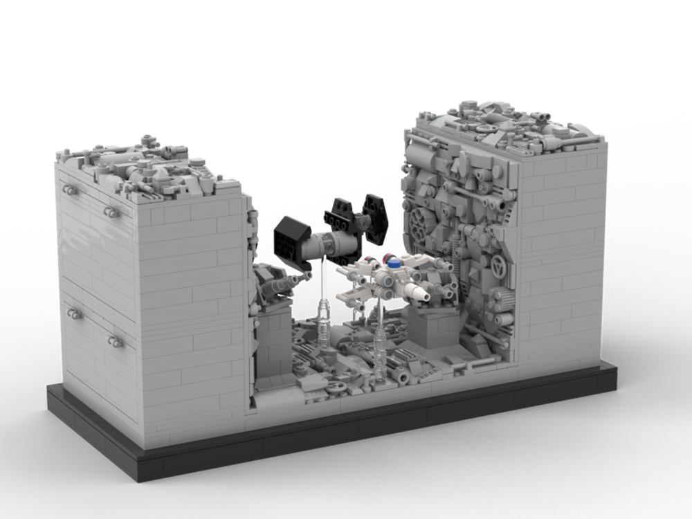Lego Moc Death Star Trench Run By Thegreenbeeeen Rebrickable Build