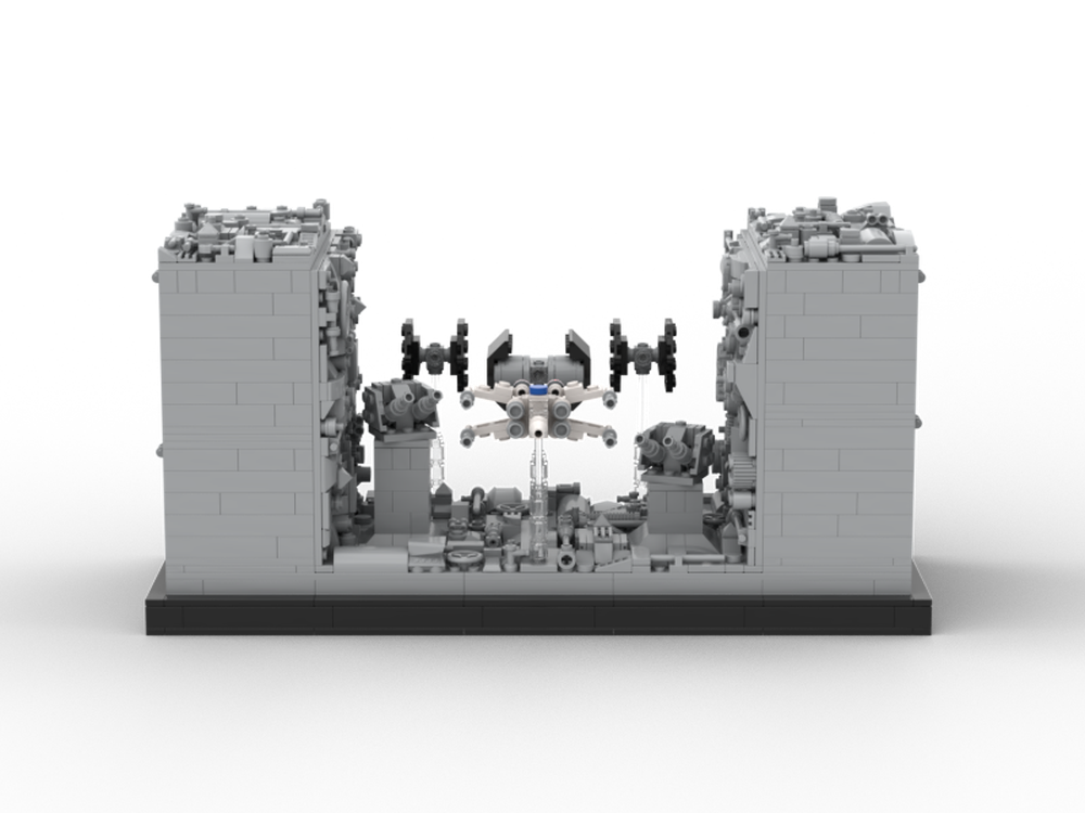 Lego Moc Death Star Trench Run By Thegreenbeeeen Rebrickable Build