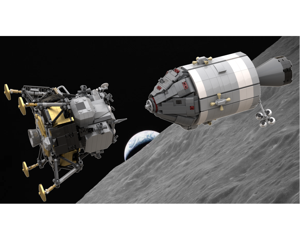 LEGO MOC v3.0 NASA Apollo Command Module MOC- Minifigure scale- Mod of ...