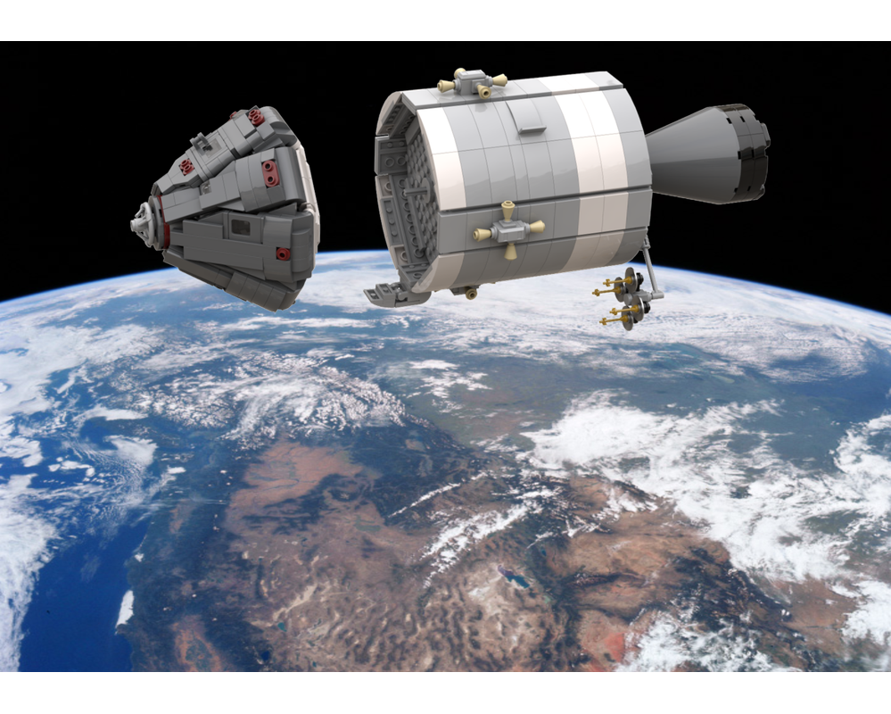 LEGO MOC v3.0 NASA Apollo Command Module MOC- Minifigure scale- Mod of ...