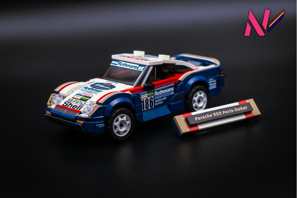 Lego Moc Porsche 959 Dakar By Nv Carmocs Rebrickable Build With Lego