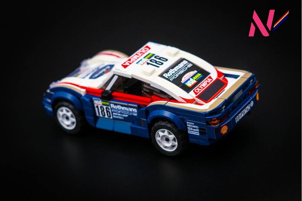 Lego Moc Porsche 959 Dakar By Nv Carmocs Rebrickable Build With Lego