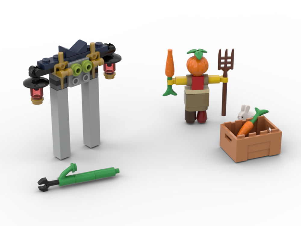 LEGO MOC temple monster vs evil bunny and carrot stealing robot by the ...