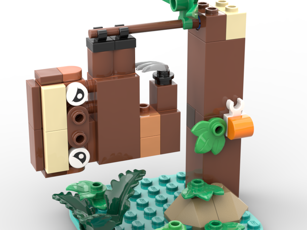 LEGO MOC Happy Sloth by EVA001 | Rebrickable - Build with LEGO