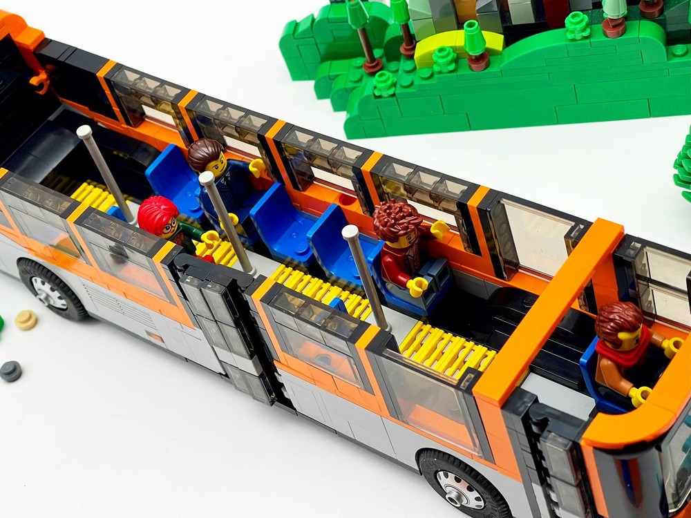 Lego Moc West Coast City Bus By Ibrickeditup Rebrickable Build With