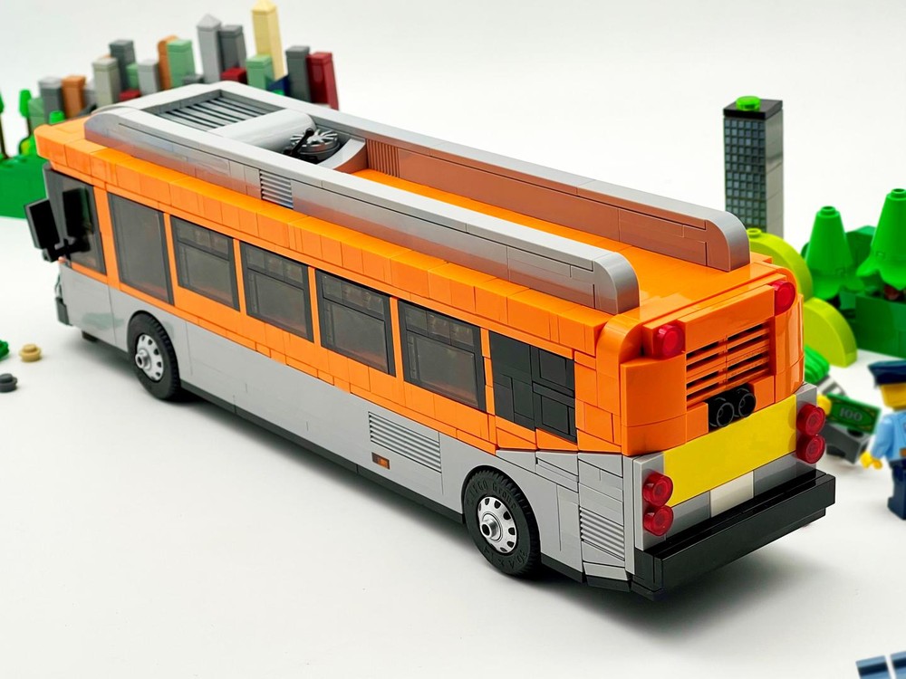 Lego Moc West Coast City Bus By Ibrickeditup Rebrickable Build With
