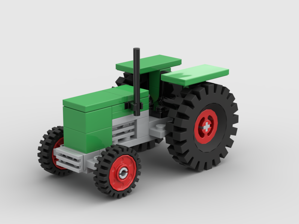LEGO MOC Green Tractor by Treckerfahrer_123 | Rebrickable - Build with LEGO