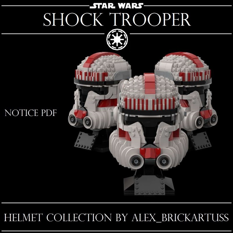 LEGO MOC Helmet Shock trooper by Alex_BricKartuss | Rebrickable - Build ...
