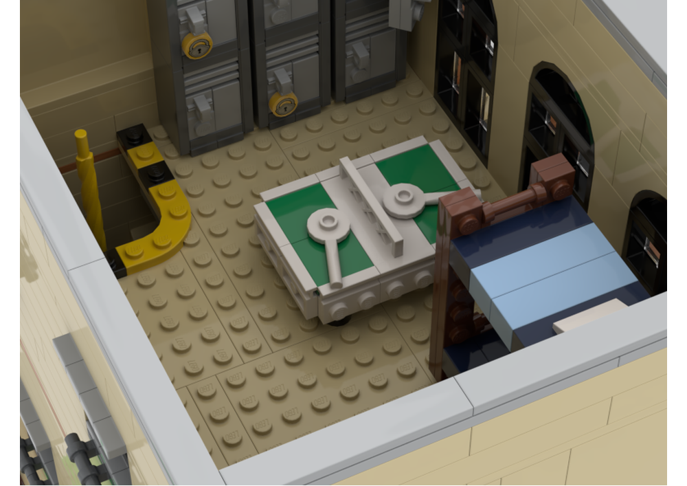 Lego Moc Fire Station Modular Building Moc With Barber Shop By