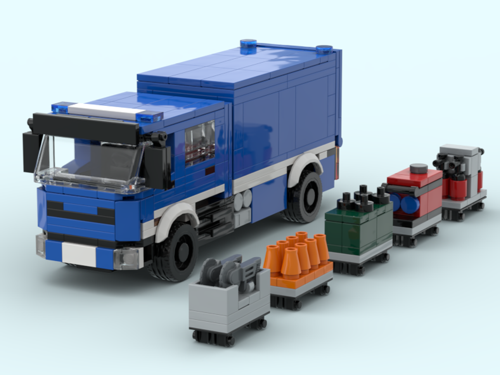LEGO MOC THW MLW 4 IVECO Truck by BK Brick Design | Rebrickable - Build ...