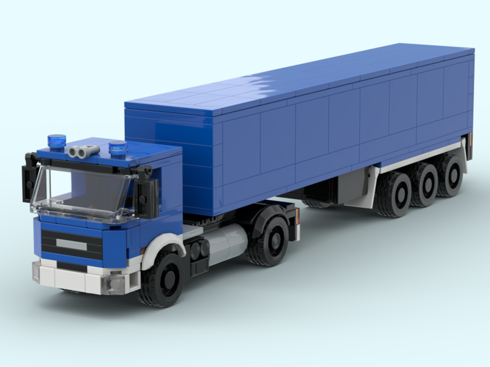 LEGO MOC THW Sattelzug MAN Truck with Trailer by BK Brick Design ...