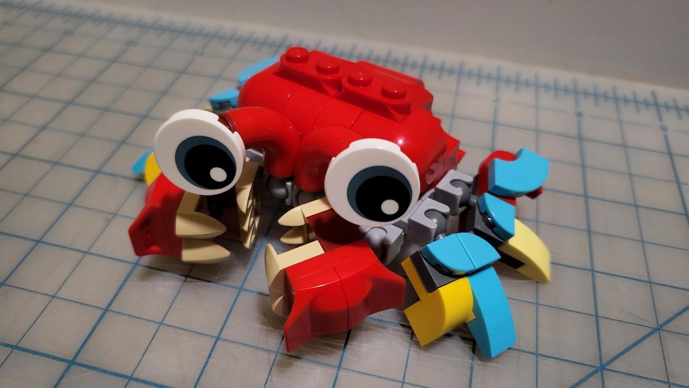 LEGO MOC Chibi Red Crab by Cloudquake | Rebrickable - Build with LEGO