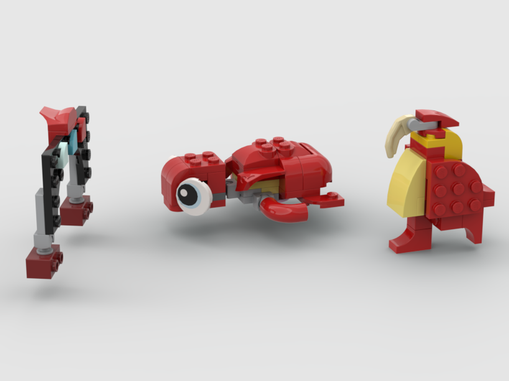 LEGO MOC 31145 tortoise & sea gull by ddmdx1316 | Rebrickable - Build ...